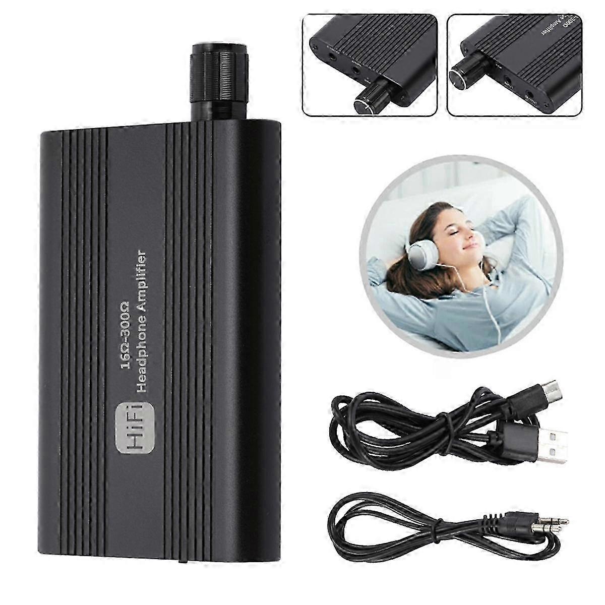Class-A Headphone Amplifier HiFi 3.5mm Audio Amplifier Earphone Amp 160 ...