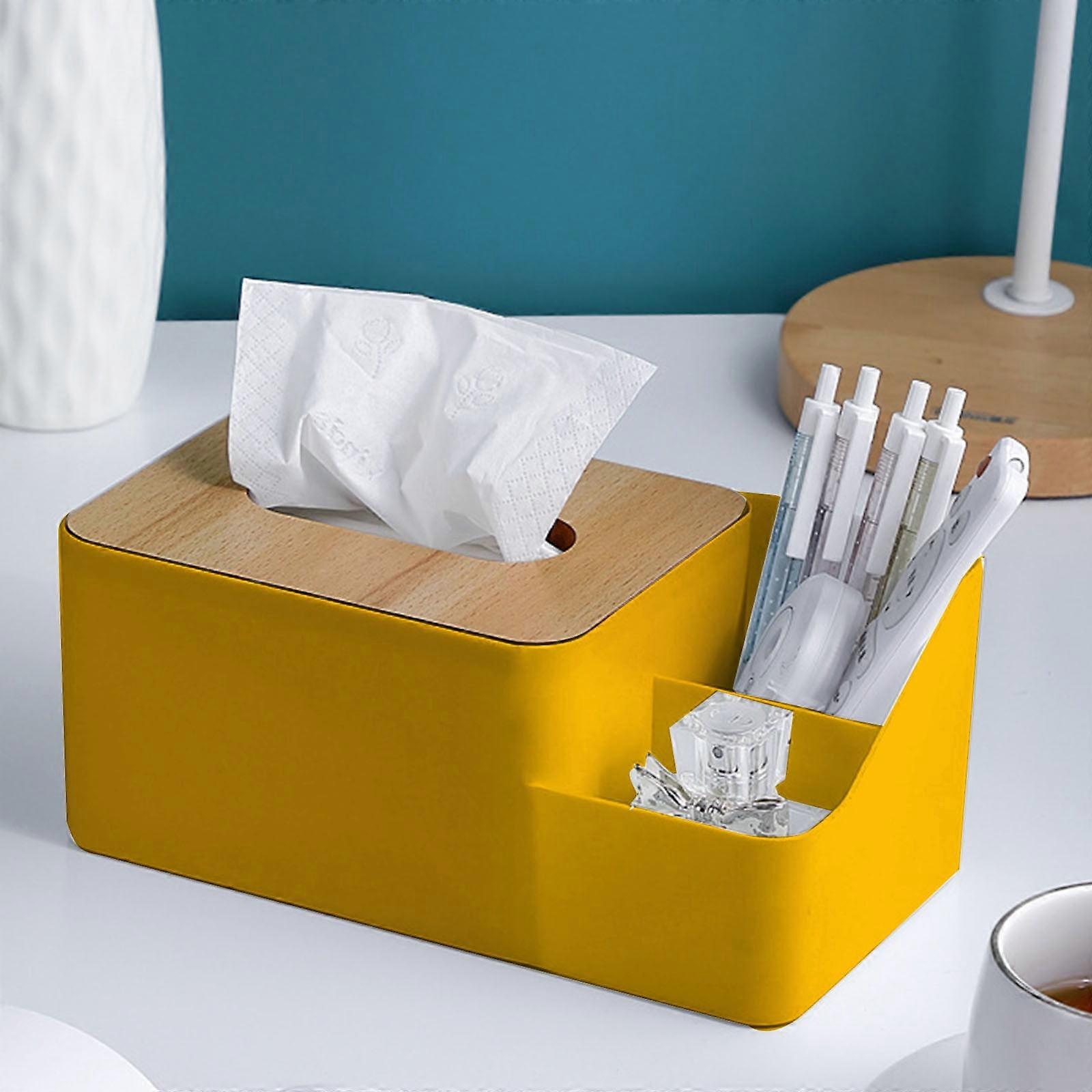 XIUH Kitchen Tools, Multifunctional Desktop Tissue Box with Wooden ...