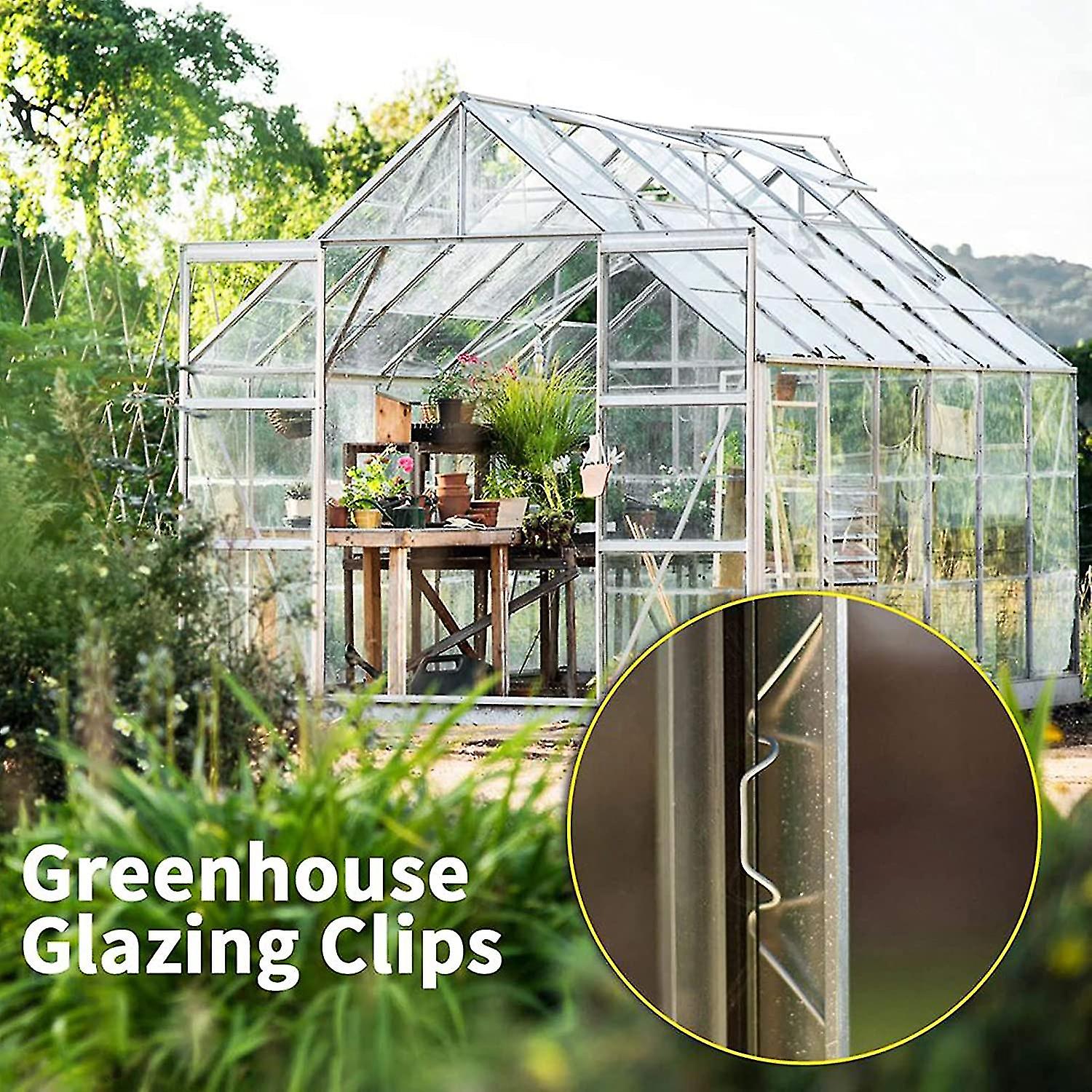 Greenhouse Glazing Clips, W Type Stainless Steel Glass Clamps, W Type ...