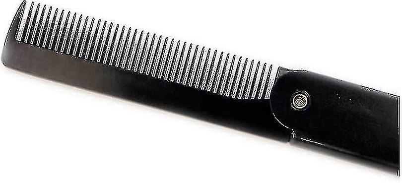 Folding Beard And Hair Comb Foldable Comb Hairbrush Black Portable Horn ...