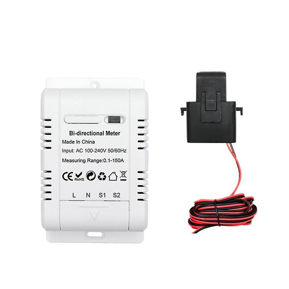 Tuya Wifi Intelligent Bidirectional Single-phase Energy Meter Solar ...