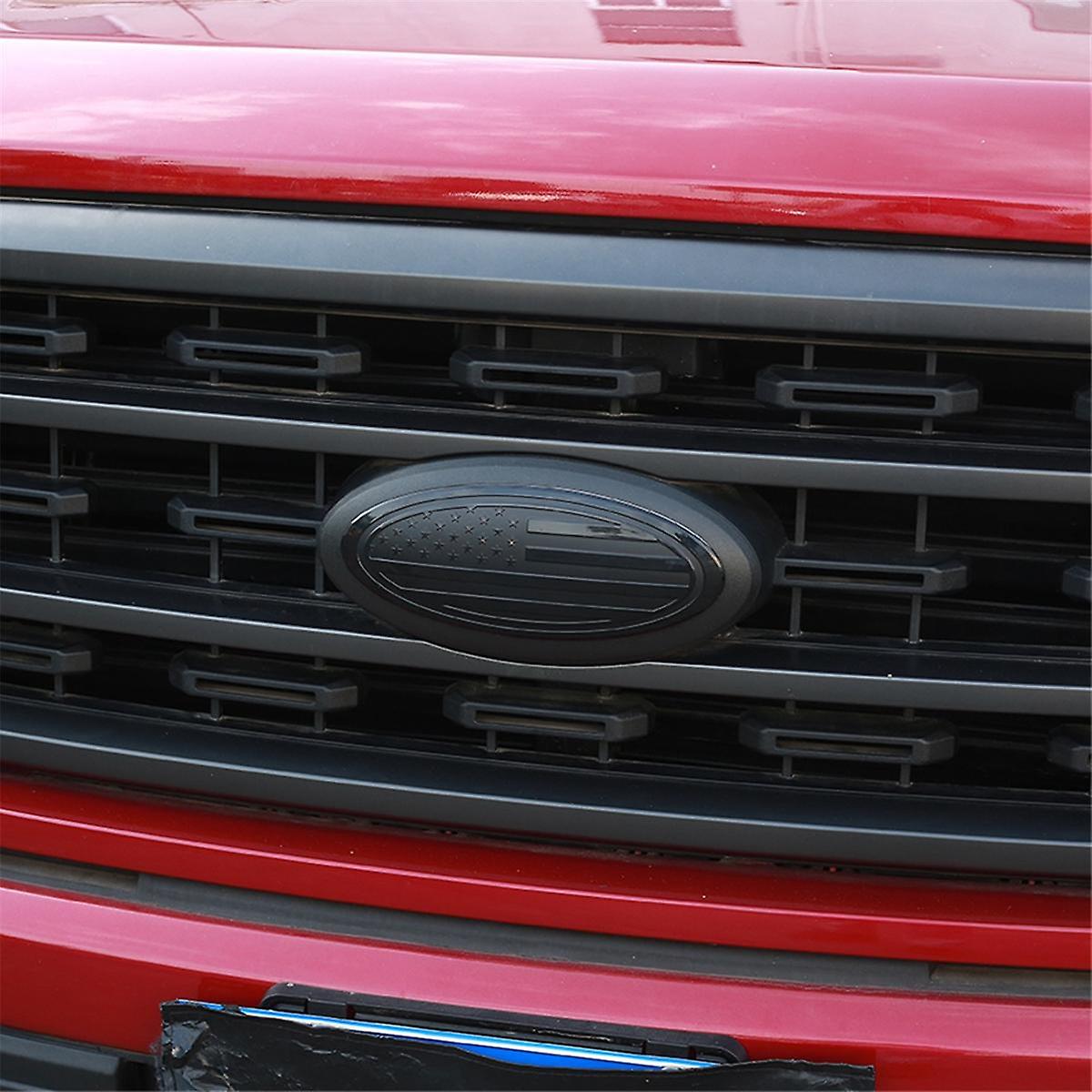 Front Grille Rear Emblem for , 9.5 Inch US Flag Emblem Logo for ,ABS ...