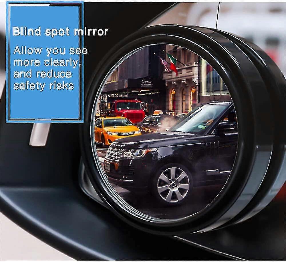 2 Pcs 360 Rotation Blind Spot Mirrors, Hd Wide Angle With 3m Self ...