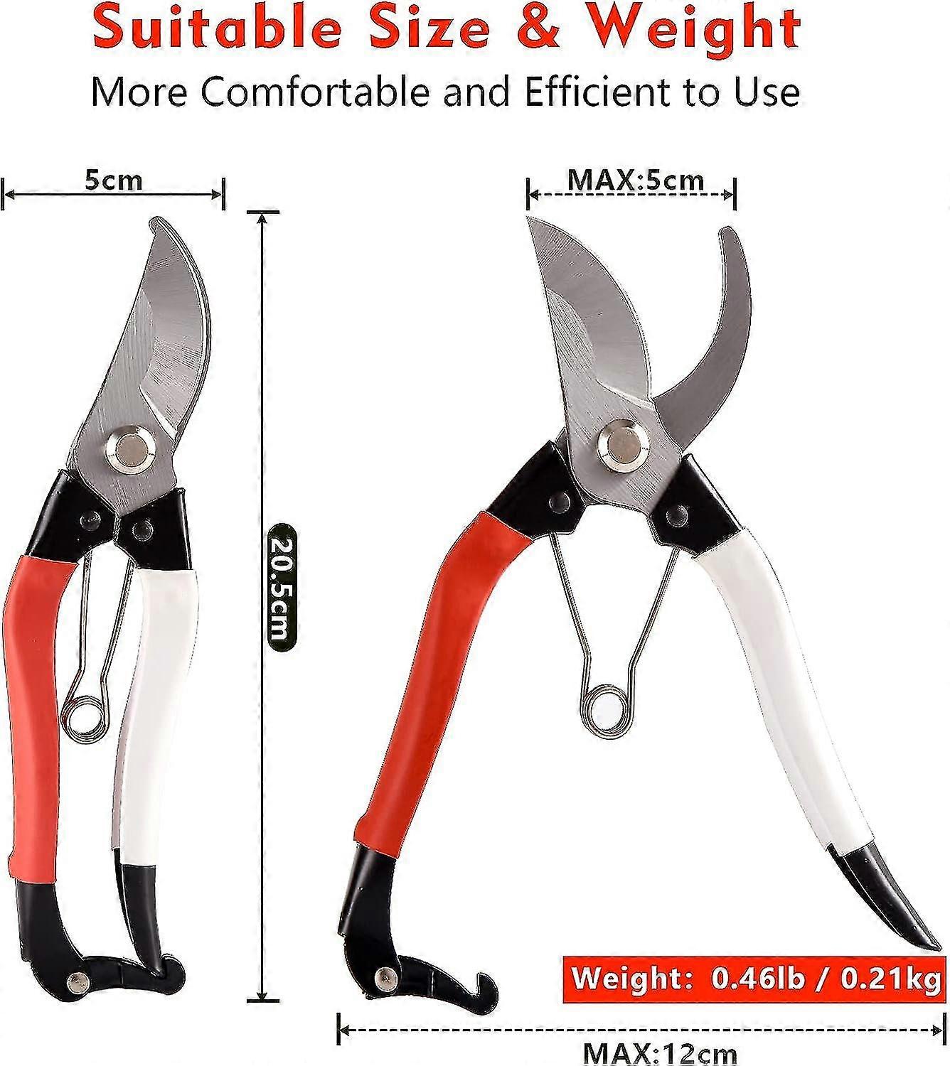 -tec Secateurs Pruning Shears For Ening 8-inch En Scissors With High ...