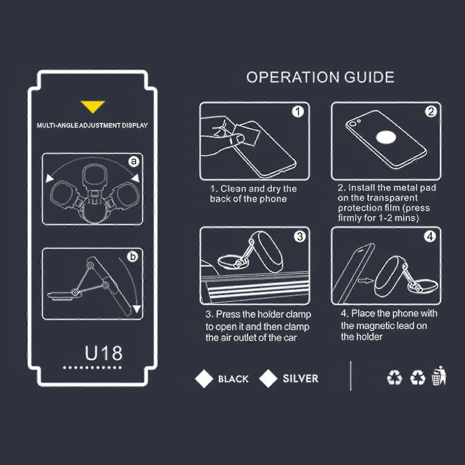 Creative Multi-angle Positioning Car Folding Car Bracket Strong ...