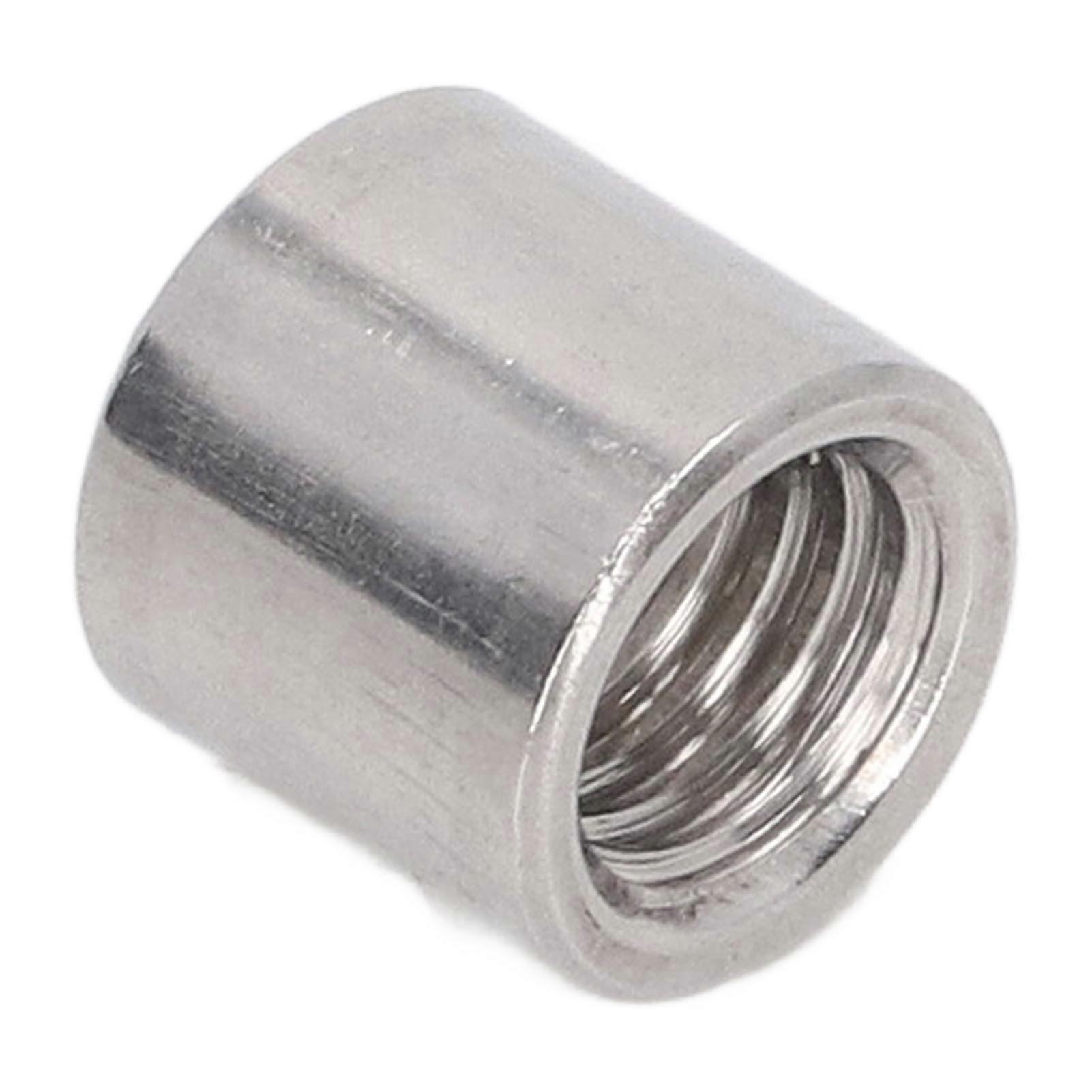 10 Pcs Round Connector Nut M10x1.5 14 L13mm Threaded Sleeve Rod 304 ...