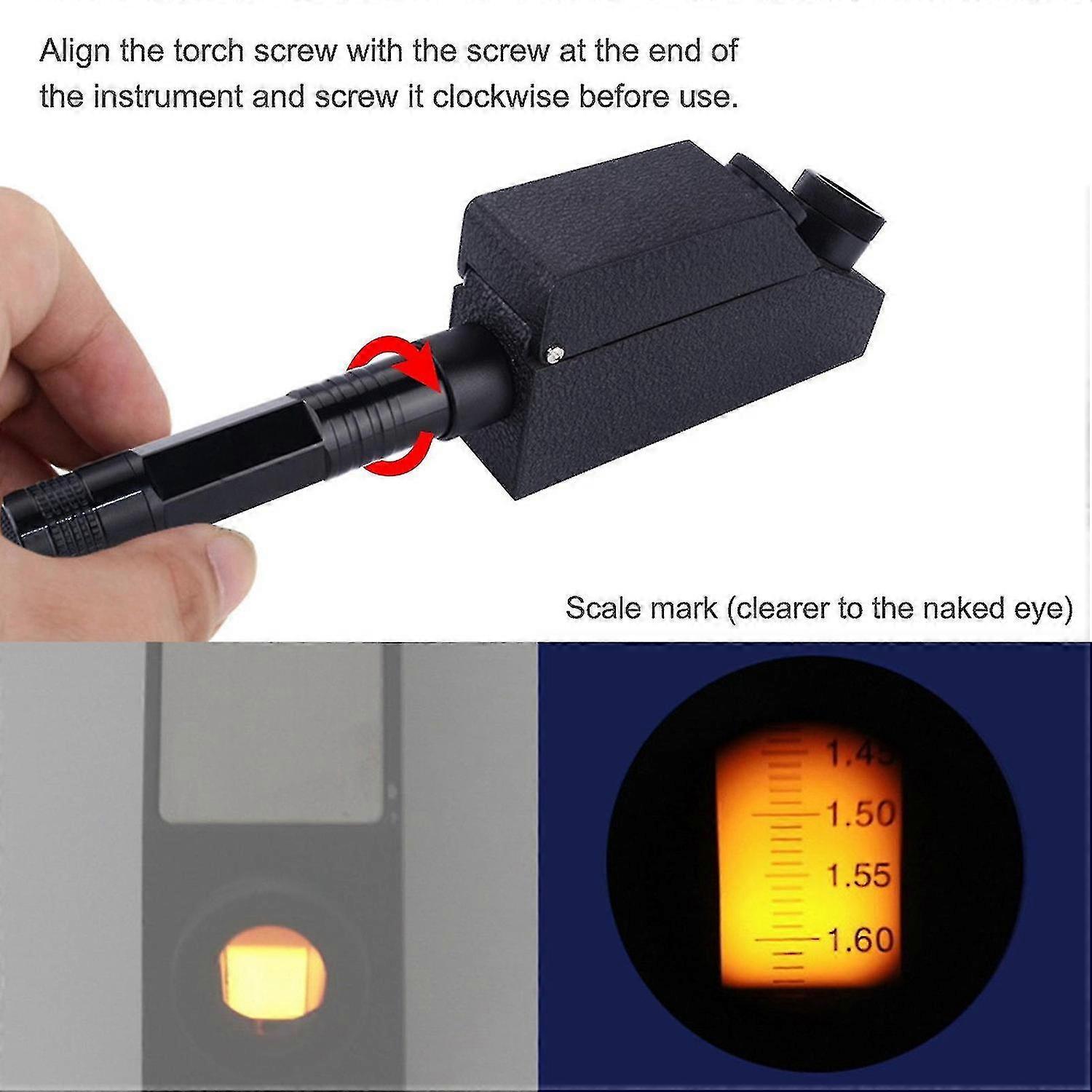 Gem Refractometer Jewelry Rhg 1.30-1.81ri Professional Gemstone ...