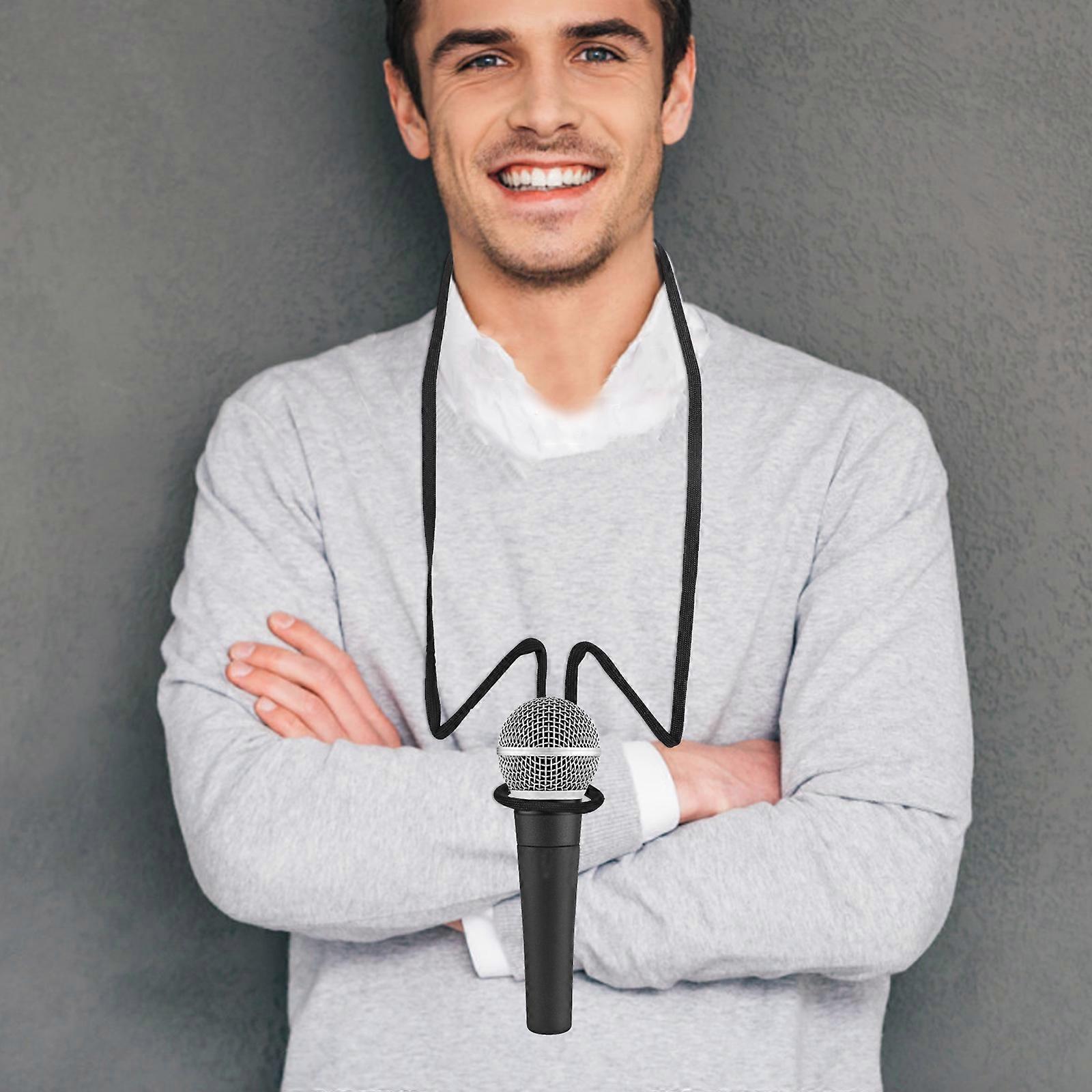 Adjustable Microphone Holder Stable Microphone Holder for Neck Hanging ...