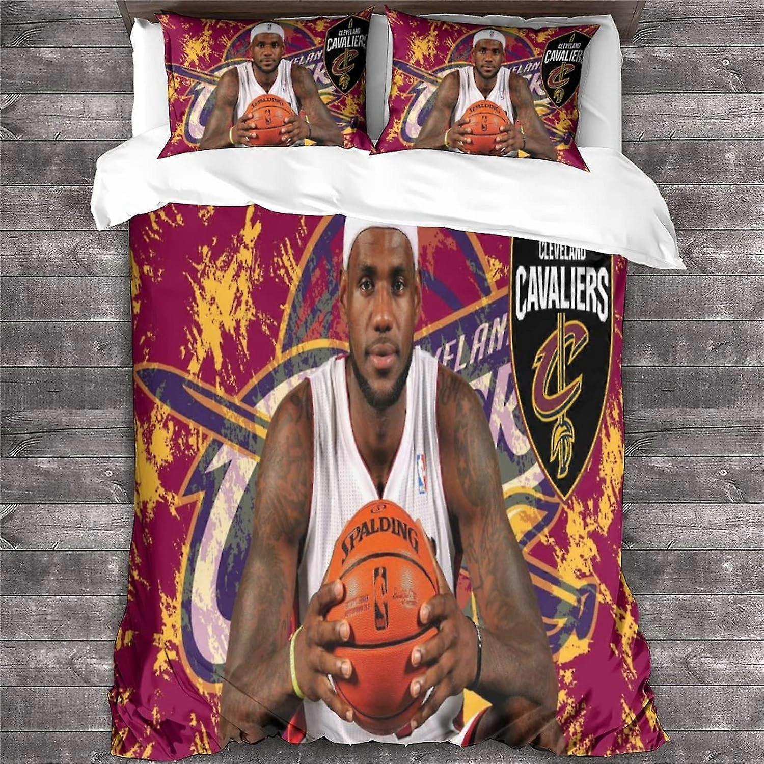 Lebron James Duvet Cover Basketball Pattern Printed Bedding Quilt Cover ...