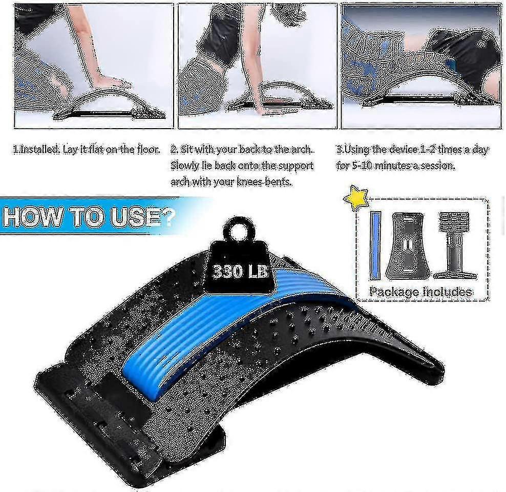 Back Stretcher, Lumbar Back Pain Relief Device,stretcher Support ...