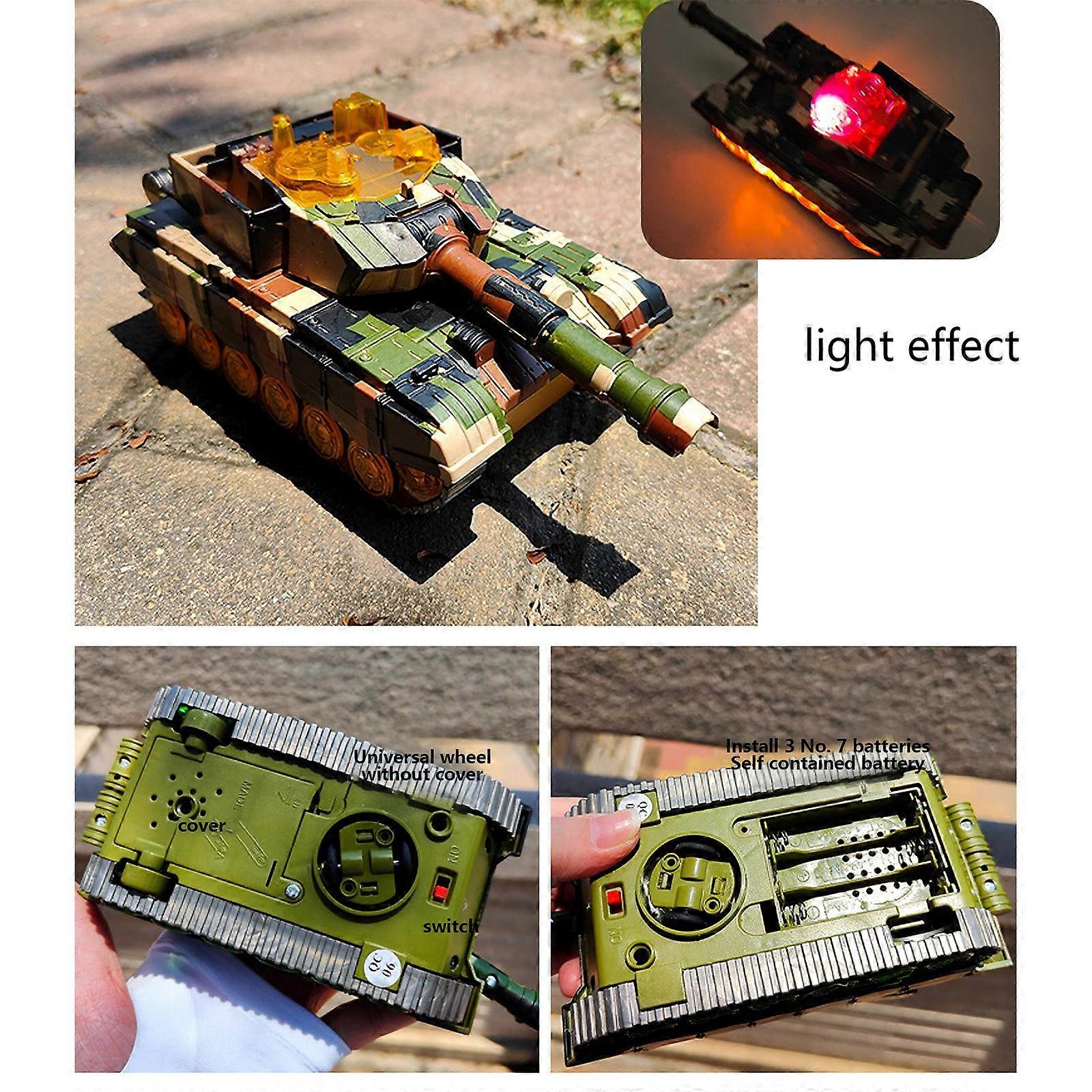 Children's Electric Small Tank, Light And Sound Effects, Manual Turret ...