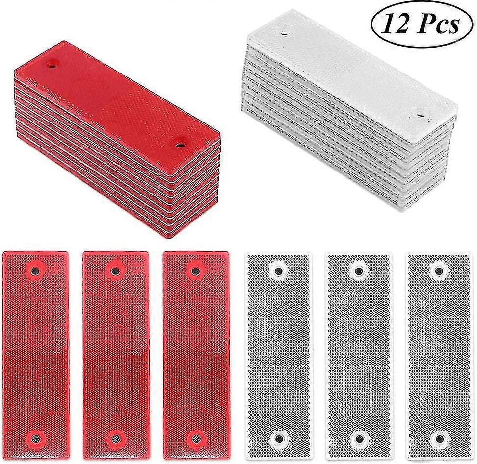 12 Pieces Truck Reflectors, Reflective Warning Plate, Reflectors For ...