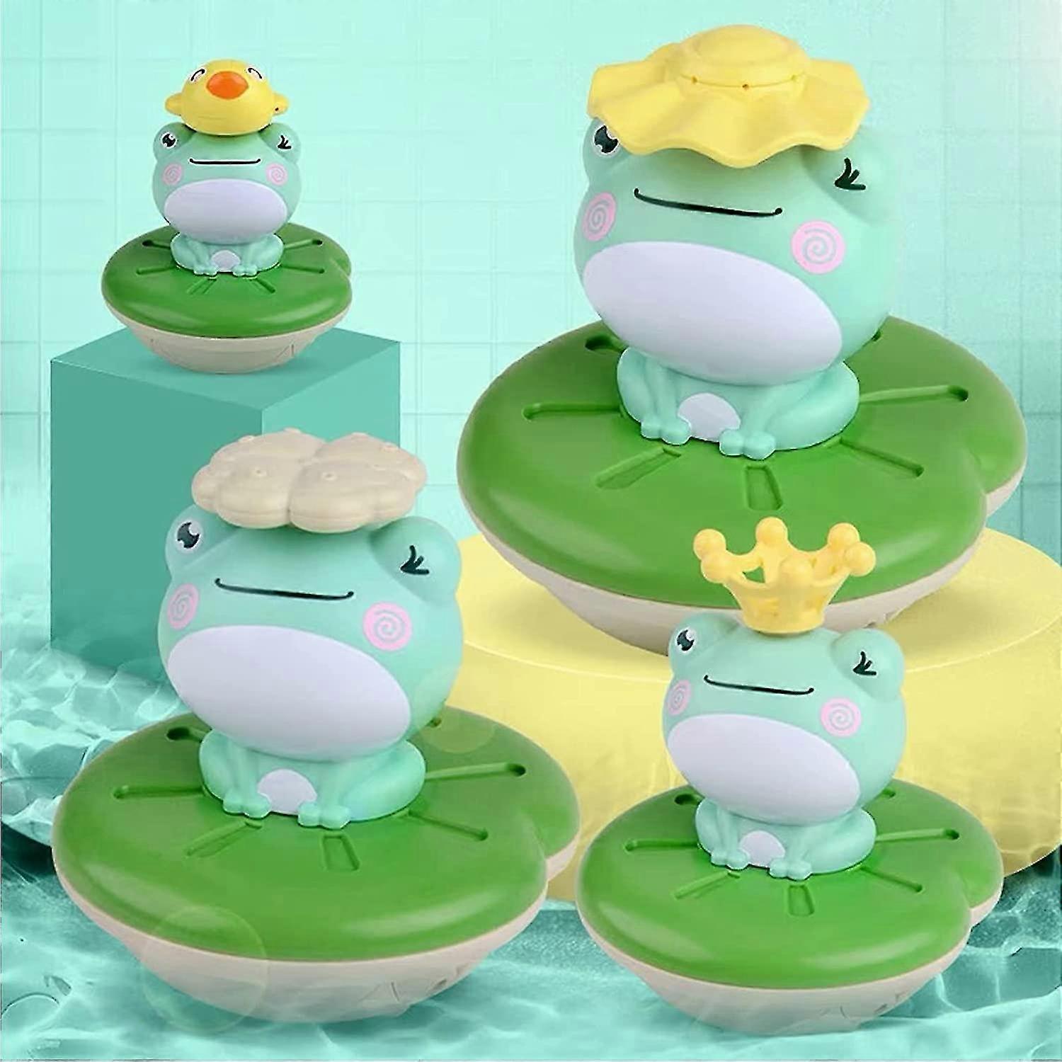Dww-bath Toys, Frog Floating Toy, Fountain Toys There Are Four Spray ...
