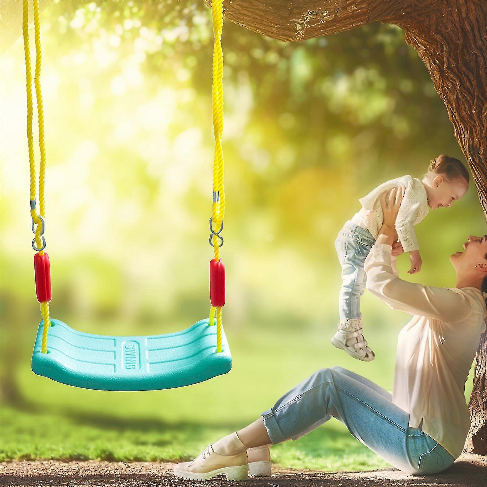 Pe Plastic Swing Seat With Adjustable Rope Kids Tree Swing Seat Outdoor ...
