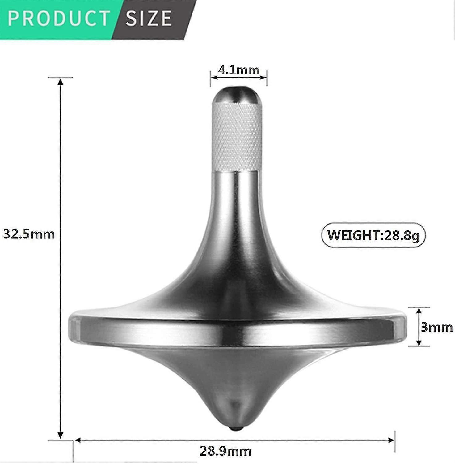 Stainless Steel Spinning Top, Premium Exquisite Perfect Balance Well ...