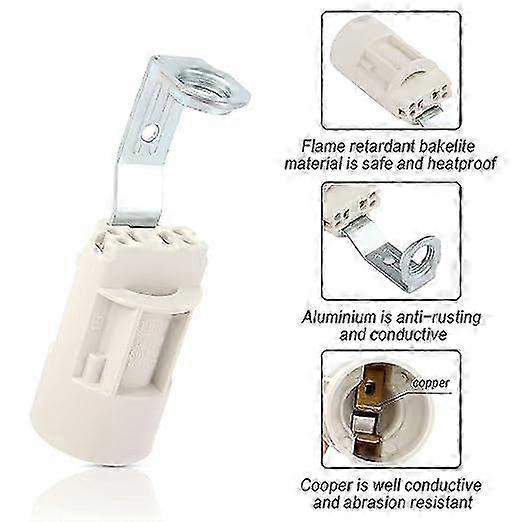 10Pcs E14 Bulb Base Adjustable E14 Lamp Sockets Converter E14 Sockets ...
