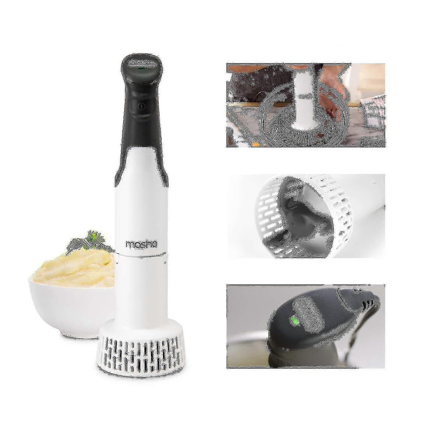 Electric Potato Masher Hand Blender 3-in-1 Multi Tool Blends Purees ...