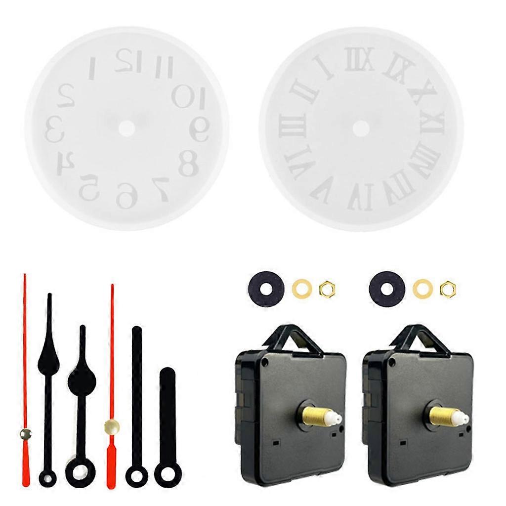 Personalized Clock Silicone Mold Movement Mechanism Tools Round Clock ...