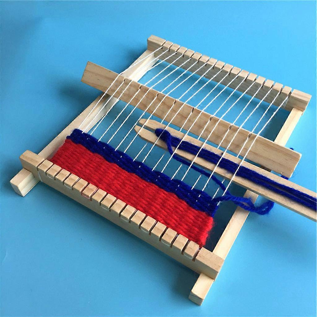 Traditional Wooden Weaving Loom Model Hand Knitting Machine for Kids ...
