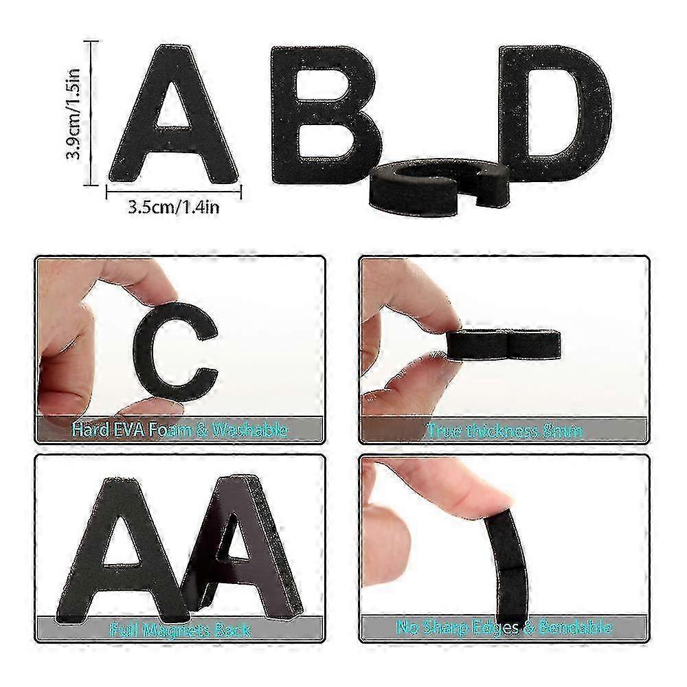 124 Pcs Fridge Magnetic Letters Gift Set Alphabet Magnets With Carry ...