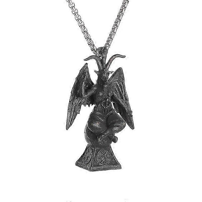 Satan Demon Lucifer Mendes Pagan Meditation Goat Pendant Star of David ...