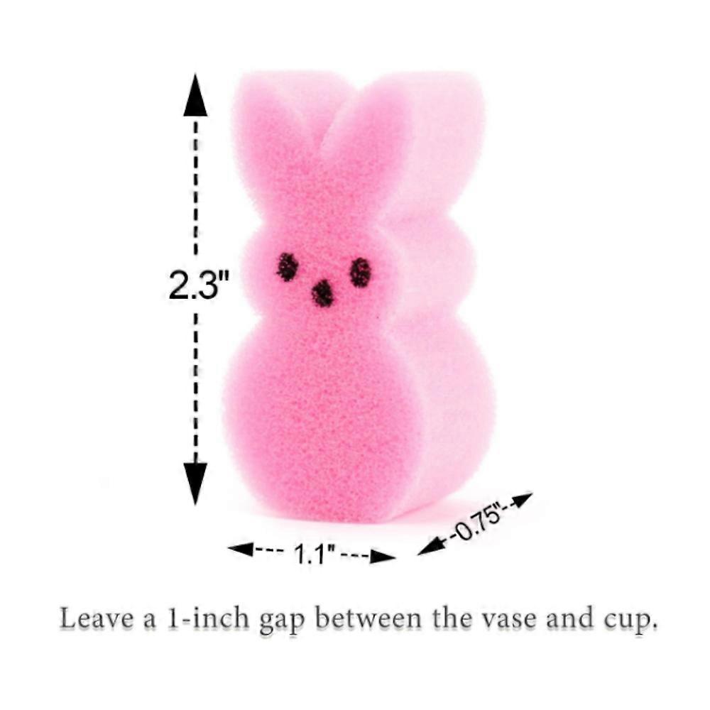 Easter Peep Sponges,60/10PCS Easter Sponge Bunnies Vase Filler for Home ...