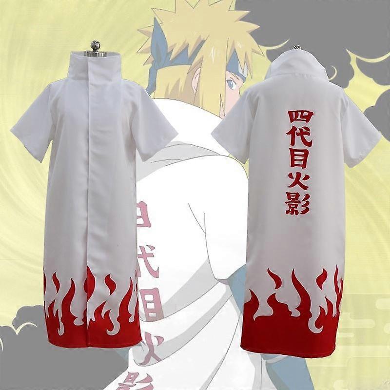 Anime Naruto Cosplay Cloaks Yondaime Hokage Namikaze Minato Uniform ...