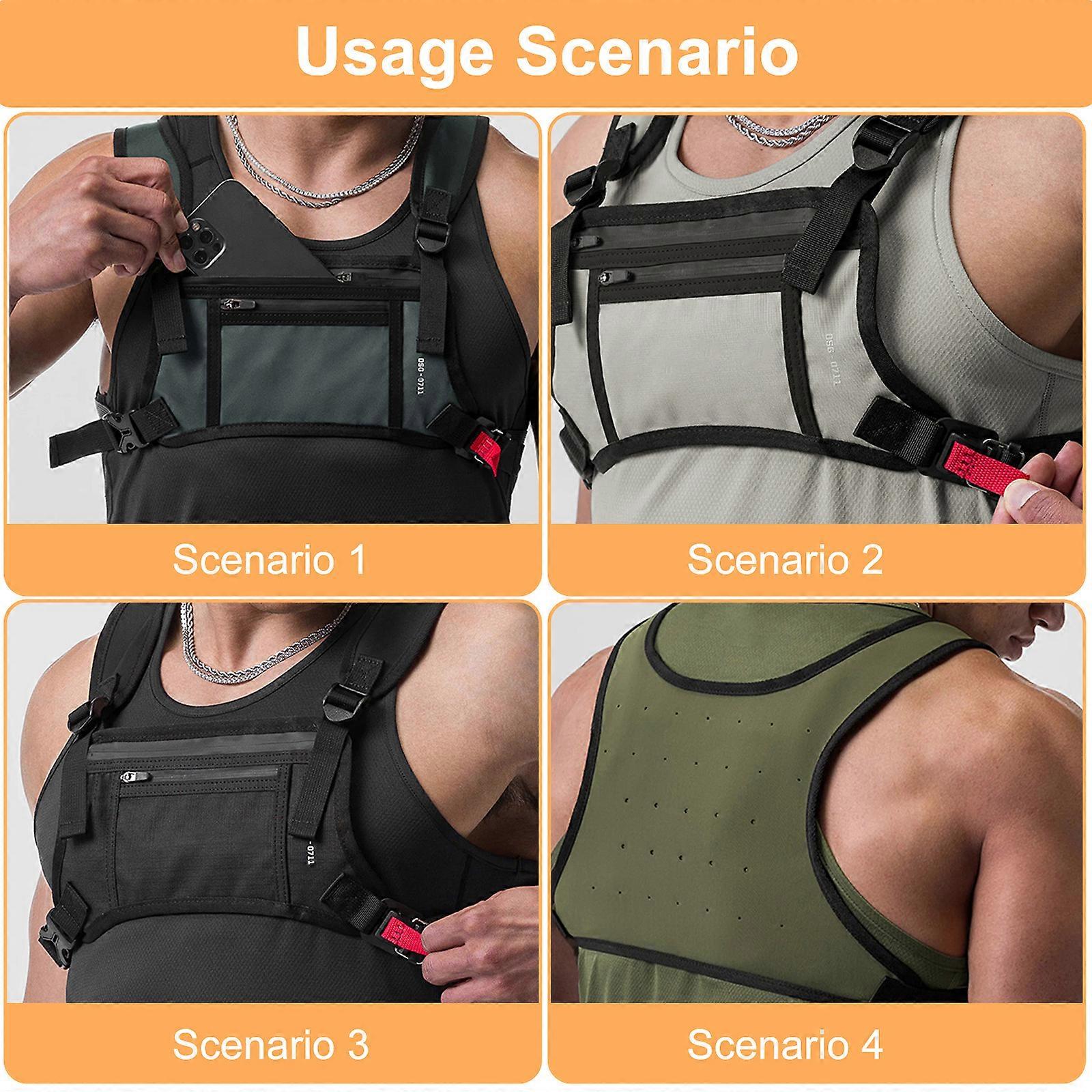 Tactic Sports Chest Pack,Multifunction Utility Chest Rig Bag For Men ...