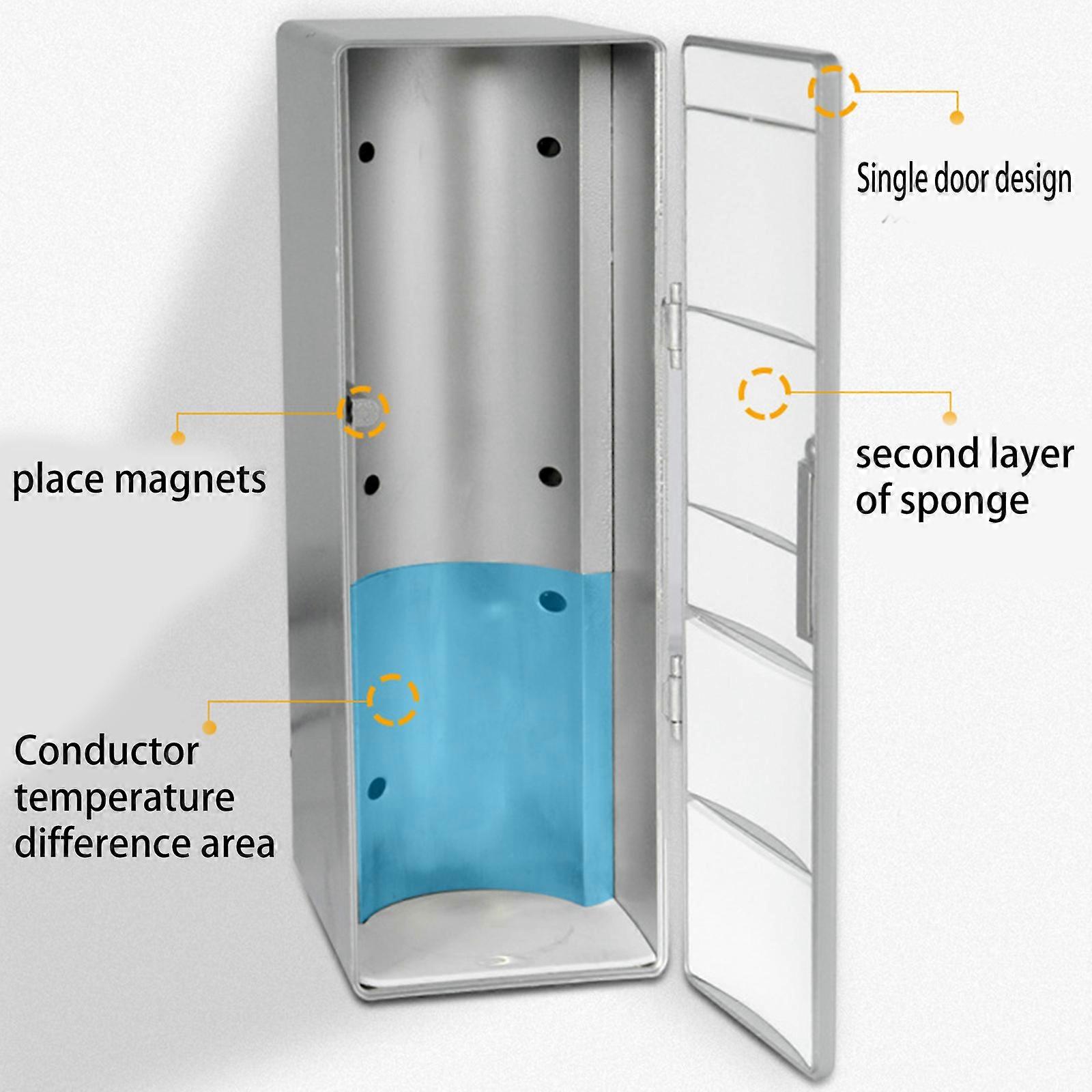 USB Electric Fridge Office Dual-Use Beverage Fridge Mini Drink Cooler ...