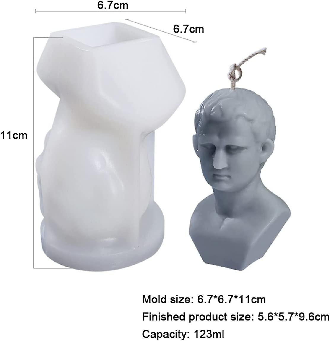 Silicone Candle Mold, 3d Bust Statue Mold, Body Torso Candle Mold For ...