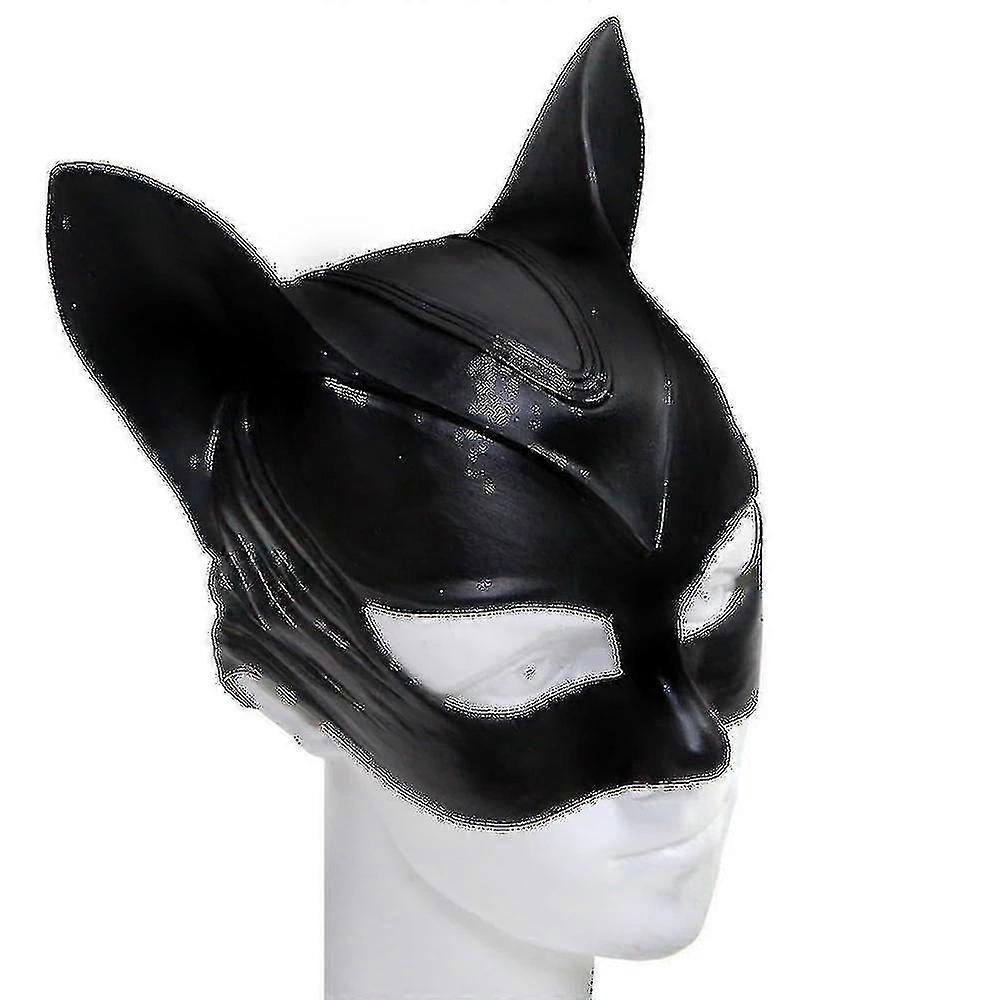 Woman Cat Selina Kyle Mask Bruce Wayne Costume Latex Fancy Adult ...