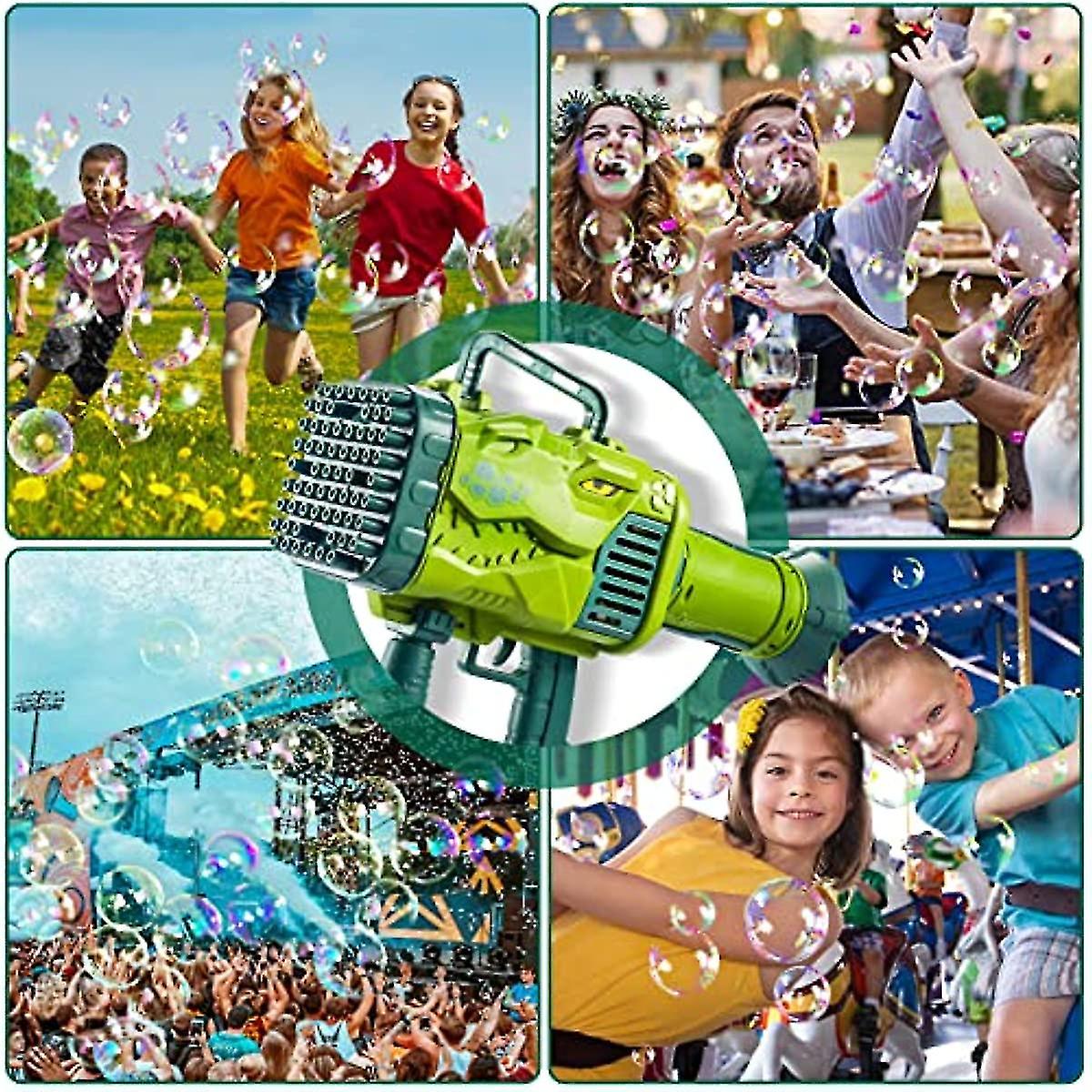 Dinosaur Bubble Machine For Kids,rocket Bubble Guns With Led Lights,32/ ...