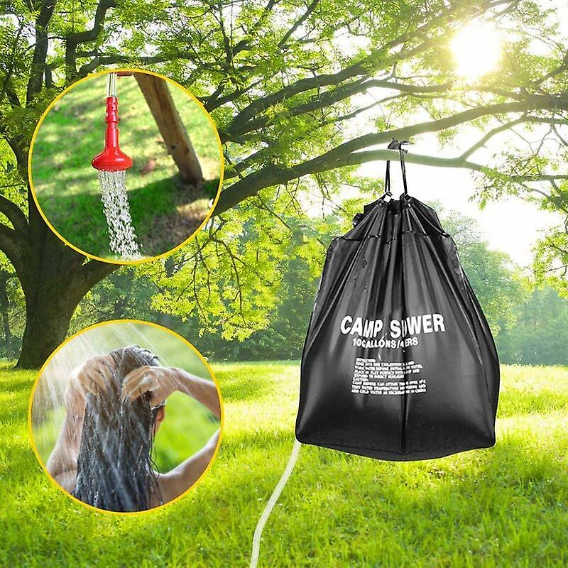 Solar Camping Shower, Solar Shower Bag 40L Solar Powered Portable ...