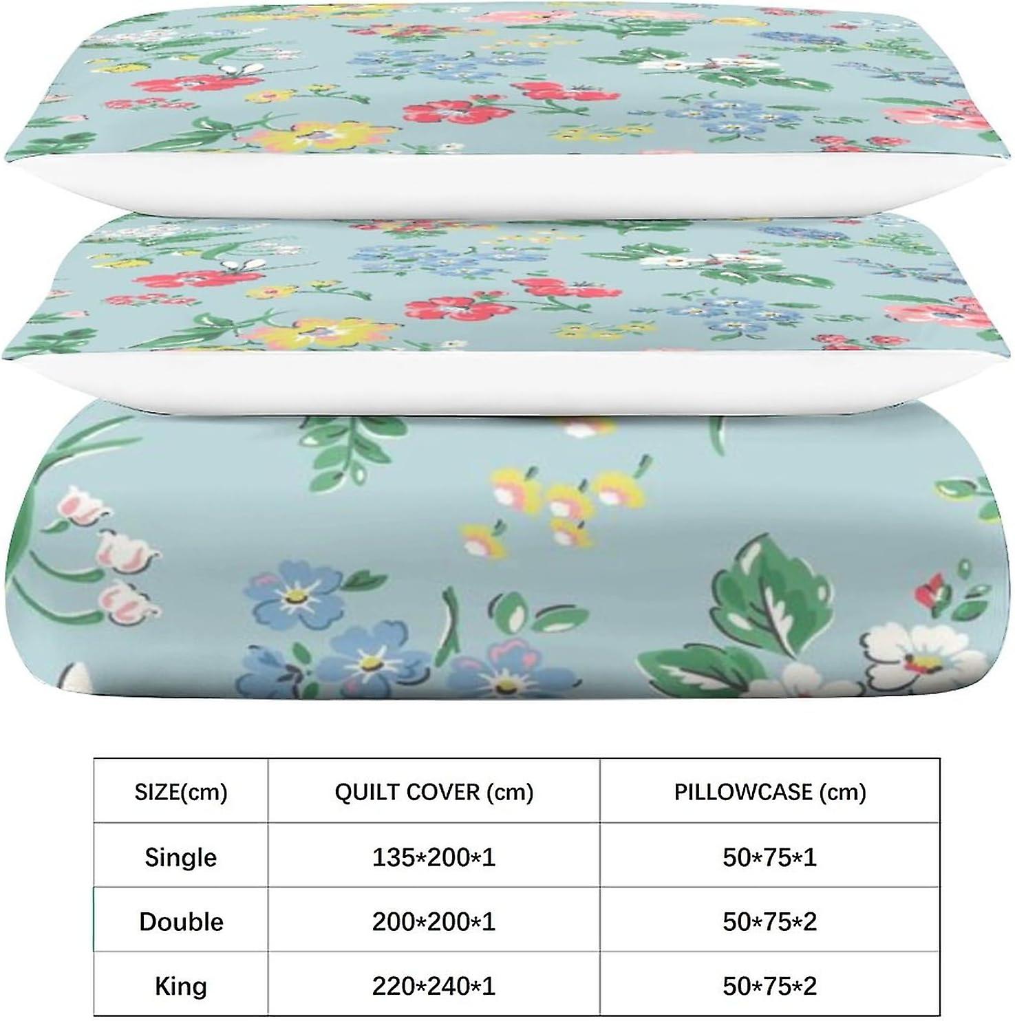 losolese English Vintage 3 Piece Set, 3D Printed Bedding, Pillowcase ...