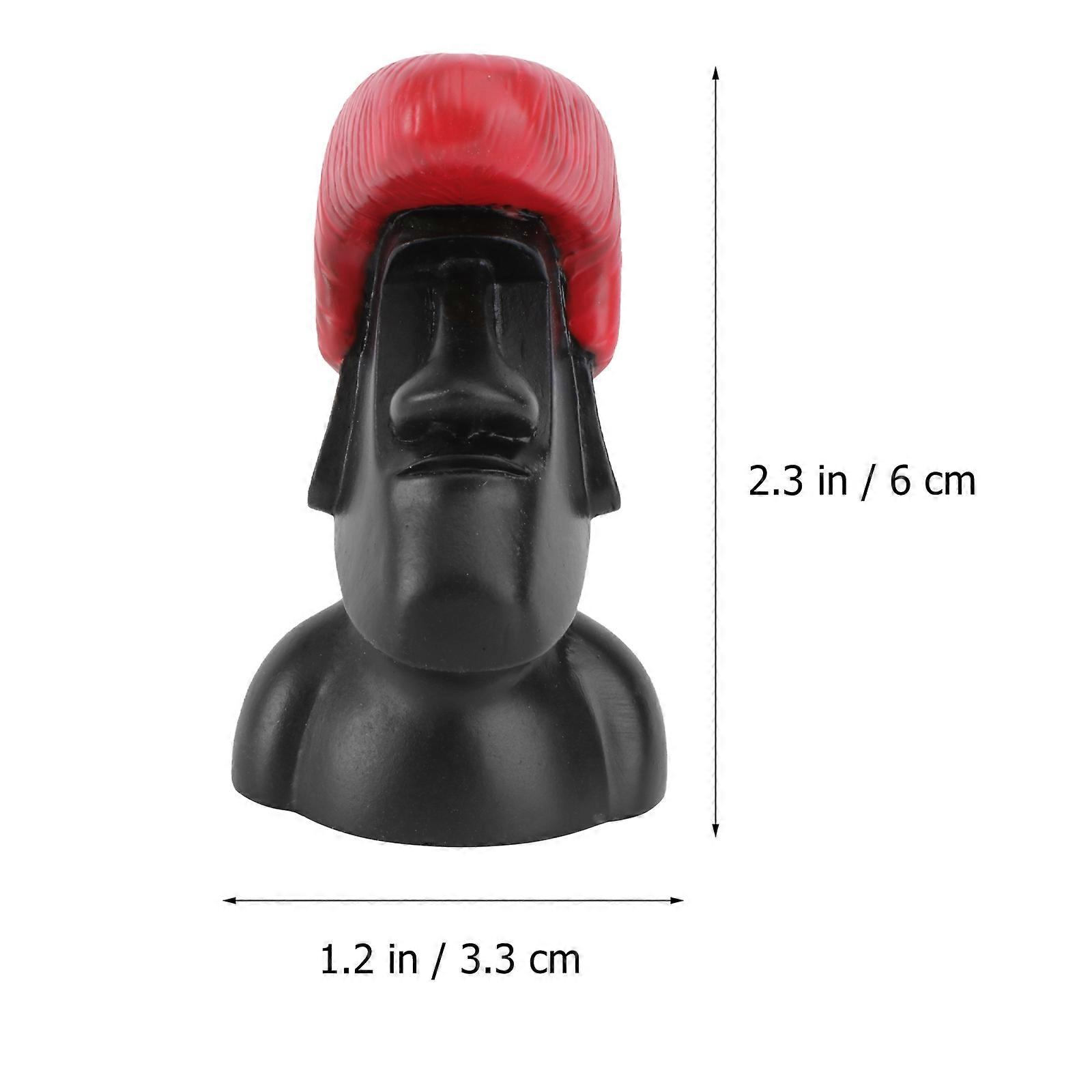 Roman Statue Moai Sculpture Miniature Figurines Terrariums Moai Heads ...