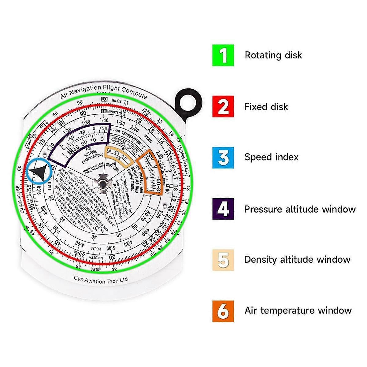 E6B Metal Flight Computer,Aviation Aluminum Flight Computer,Aviation ...