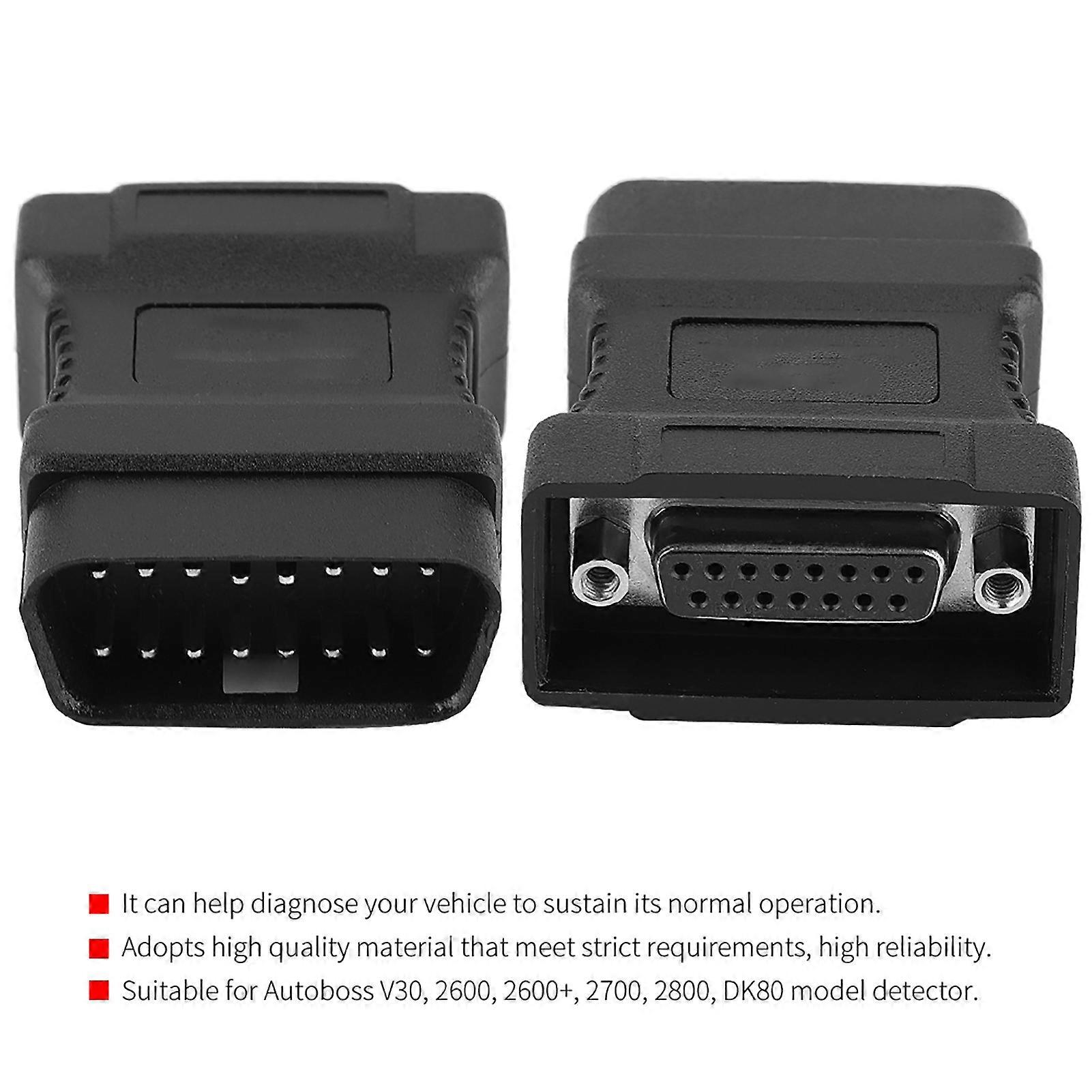 Vehicle Diagnosis Car Decoder OBD Connector OBD2?16 Plug for Autoboss ...