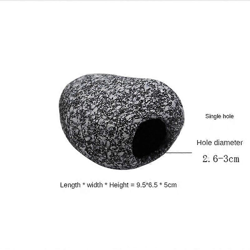 Aquarium Cichlid Stone Shelter Hiding Cave Ceramic Rock Shrimp Breeding ...