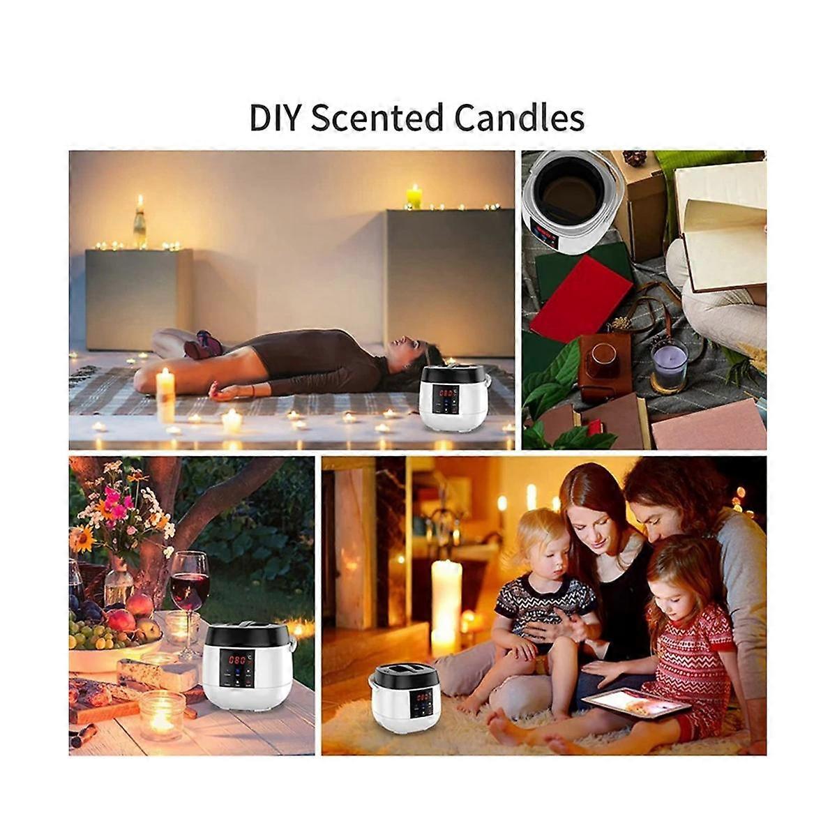Smart Candle Making Wax Melting Pot Wax Melter for Candle Making LED ...