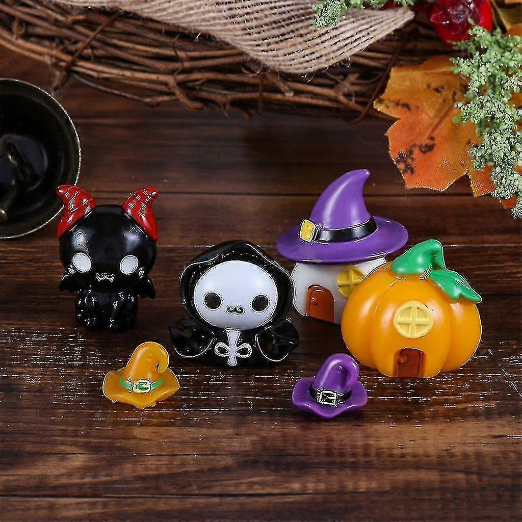 1pcs Ghost Halloween Decor Cute Micro Landscape Ornaments Halloween ...