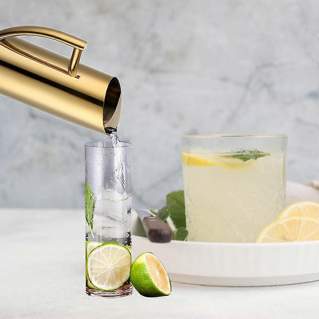 Stainless Steel Coffee Pots Beverage Jug Water Pitcher Large Serving ...