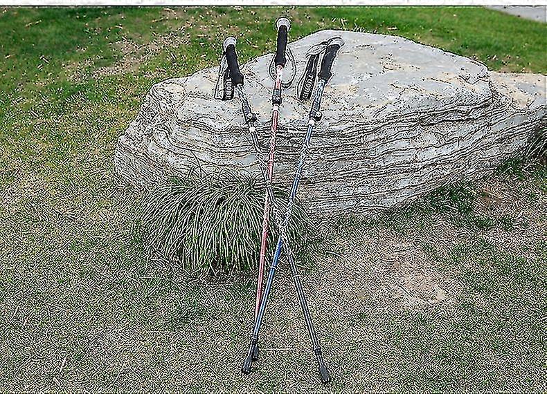 Trekking Poles - 2 Pack Collapsible Hiking Poles With System, Folding ...