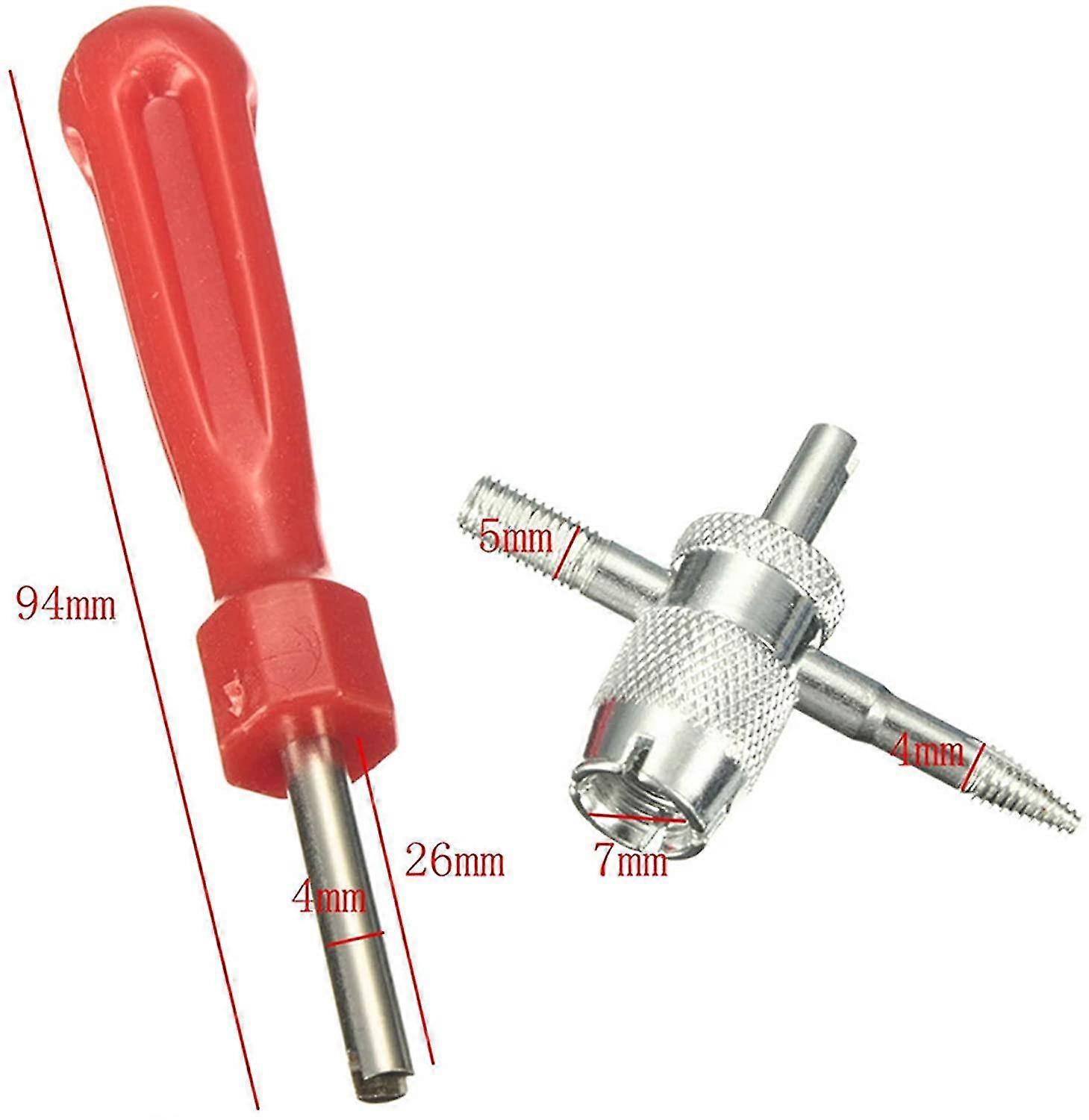 Tire Valve Stem Puller Tool Kit, Universal 4 Way Valve Stem Removal ...