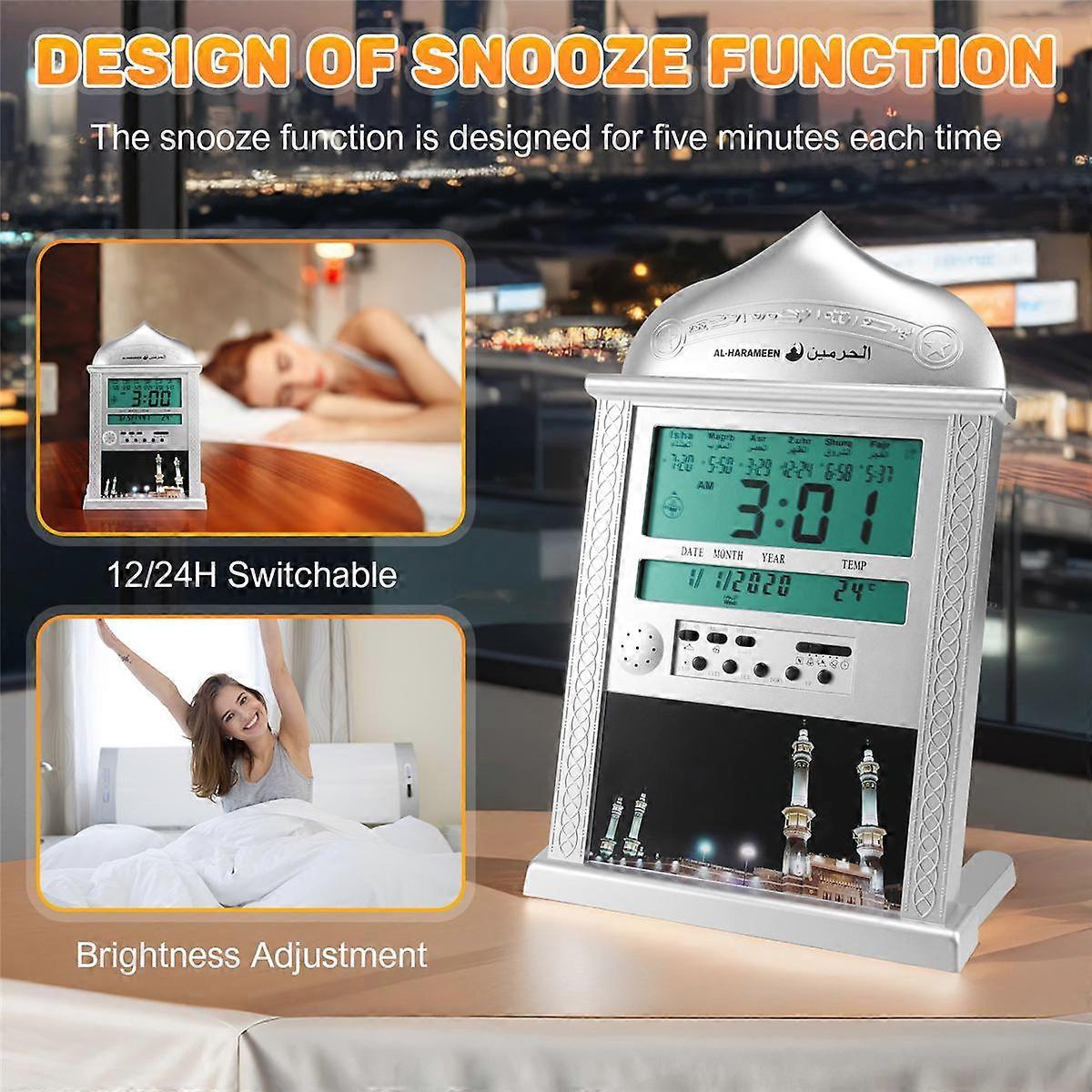 Azan Mosque Prayer Clock Islamic Mosque Azan Calendar Muslim Prayer ...