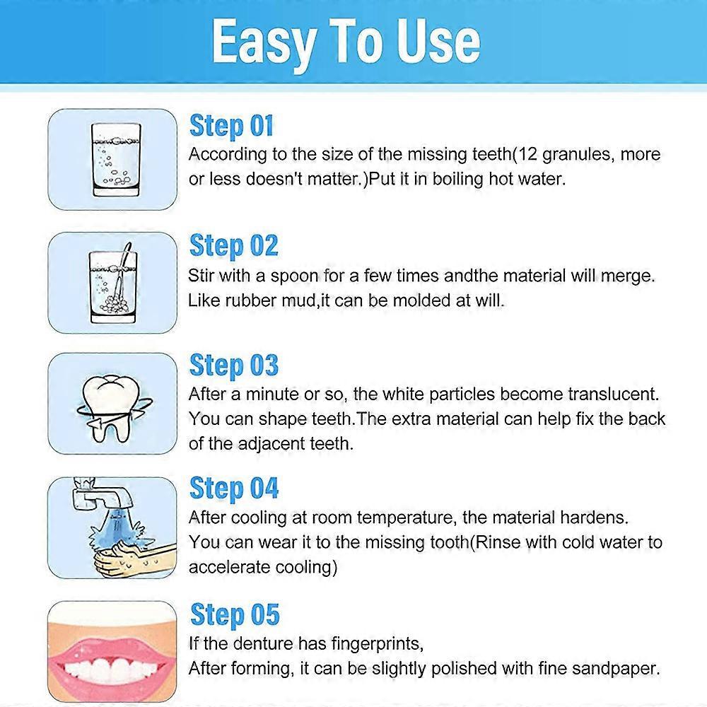 Tooth Filling Repair Kit, Temporary Teeth Filler with 4 Dental Tools ...