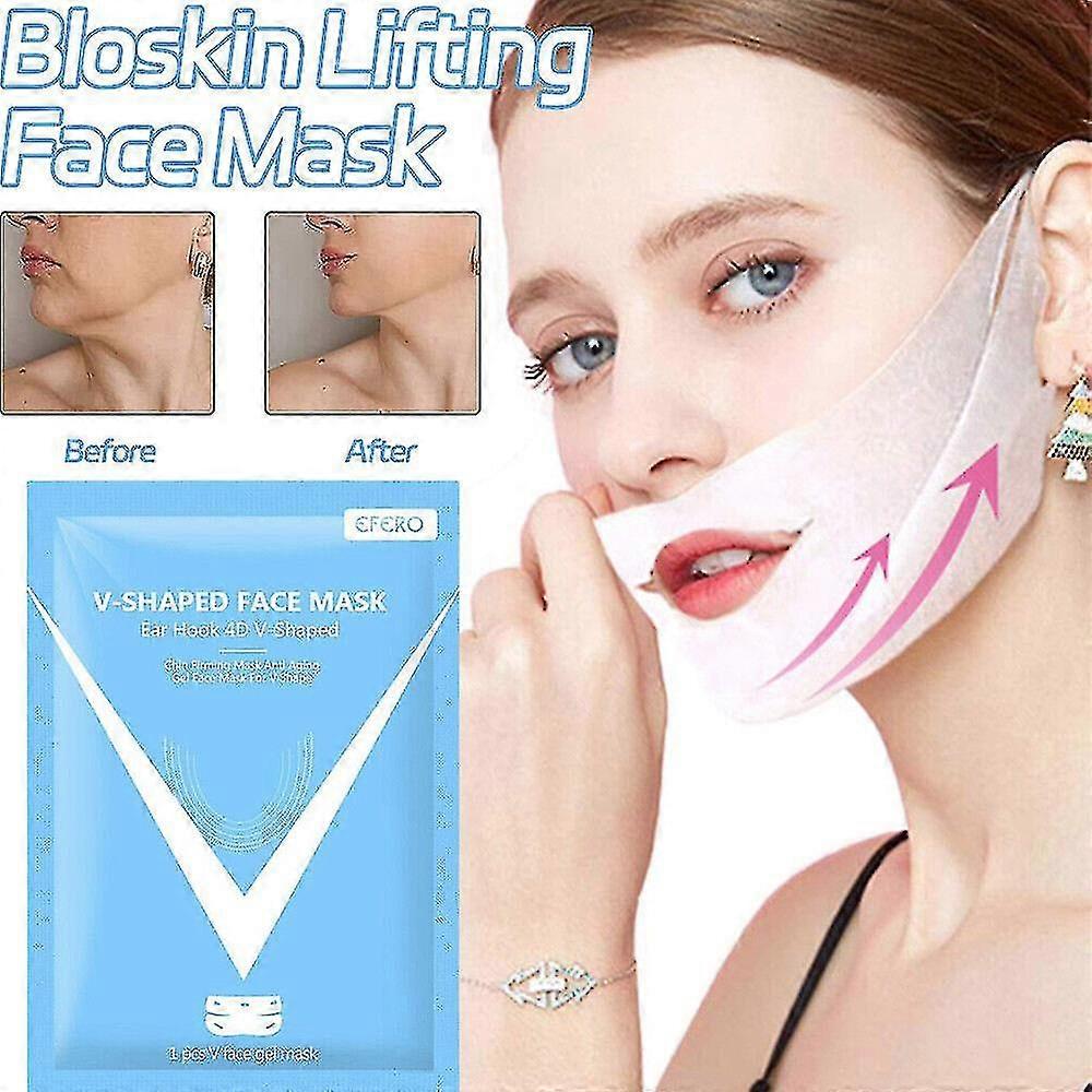 3X New Bloskin Lifting Mask Face Lifting Mask Bloskin Chin Masks V Line ...