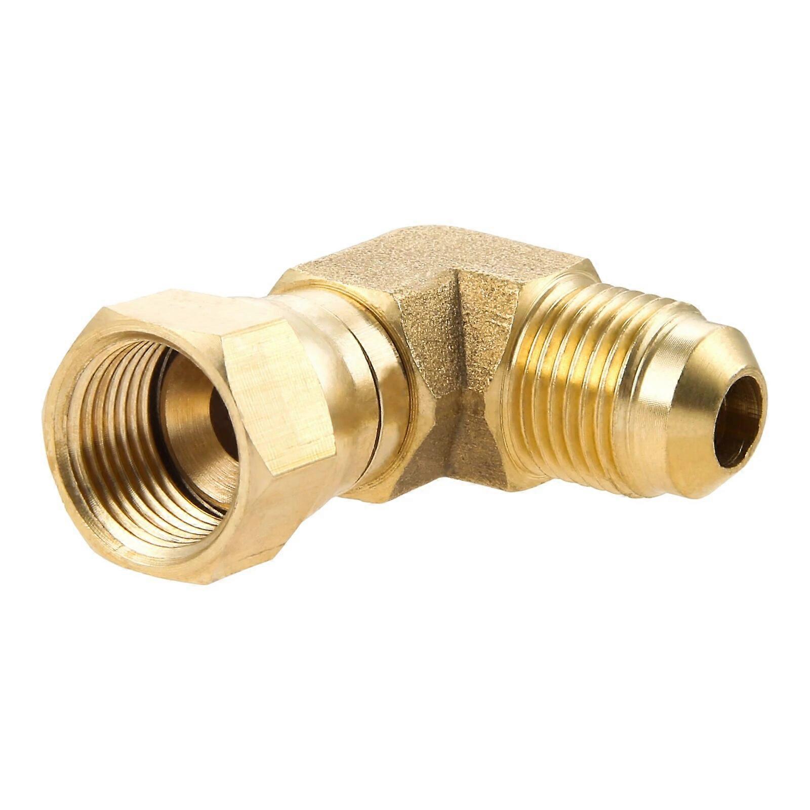 90 Degree Elbow Propane Connector Low Pressure Adapter 3/8 Female ...
