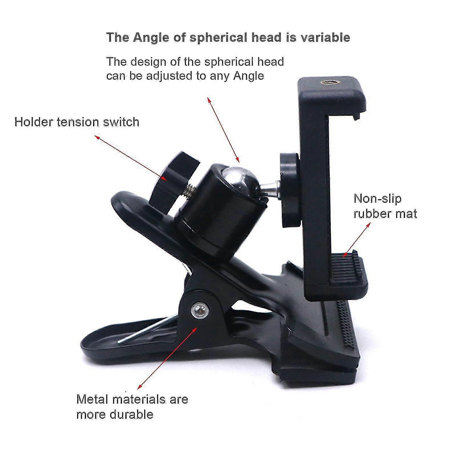 Adjustable Fitness Phone Holder Clamp For Concept 2 Rowing, Biking ...