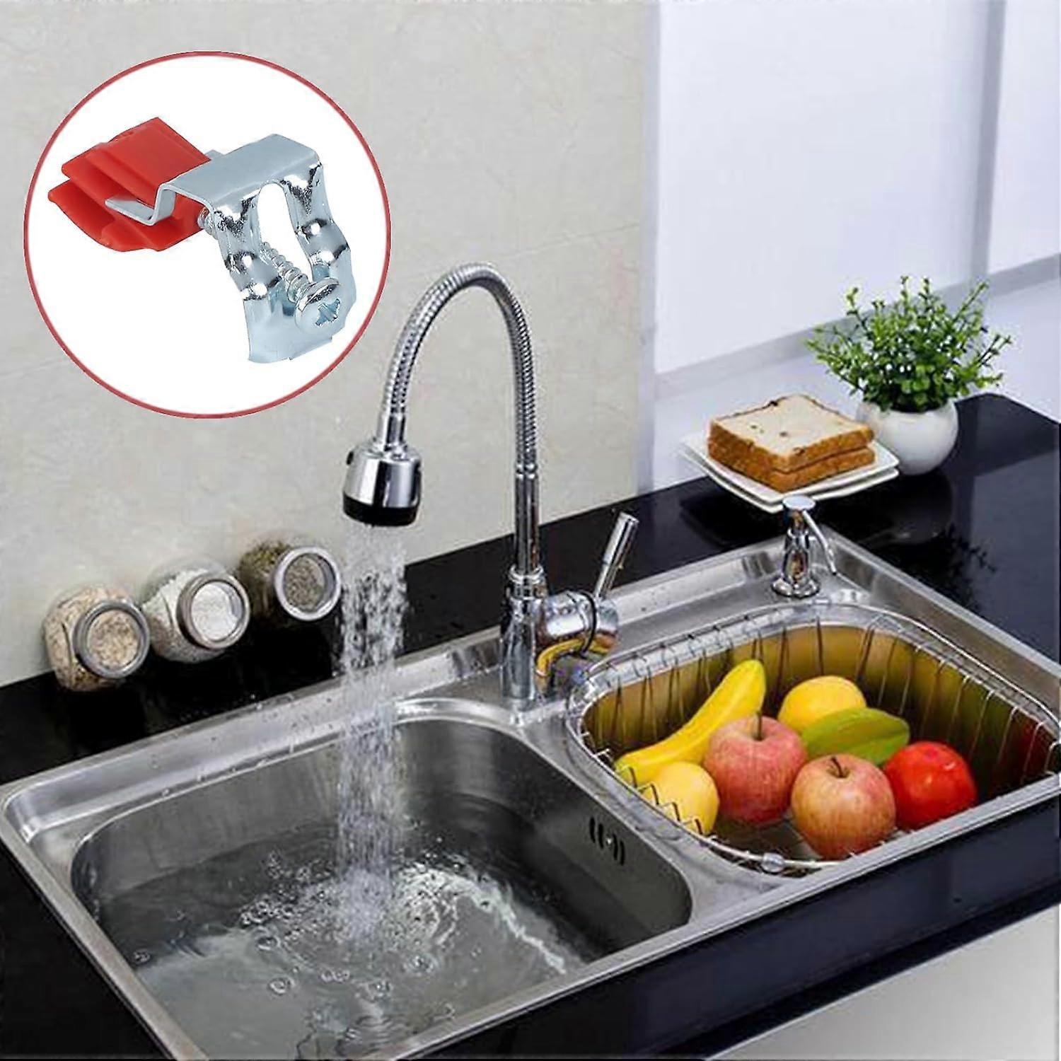 10pcs Adjustable Stainless Steel Sink Fixing Clips for Kitchen Bathroom ...