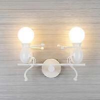 Double Little People Wall Light Iron Rocking, Simple Fashion Doll Wall ...